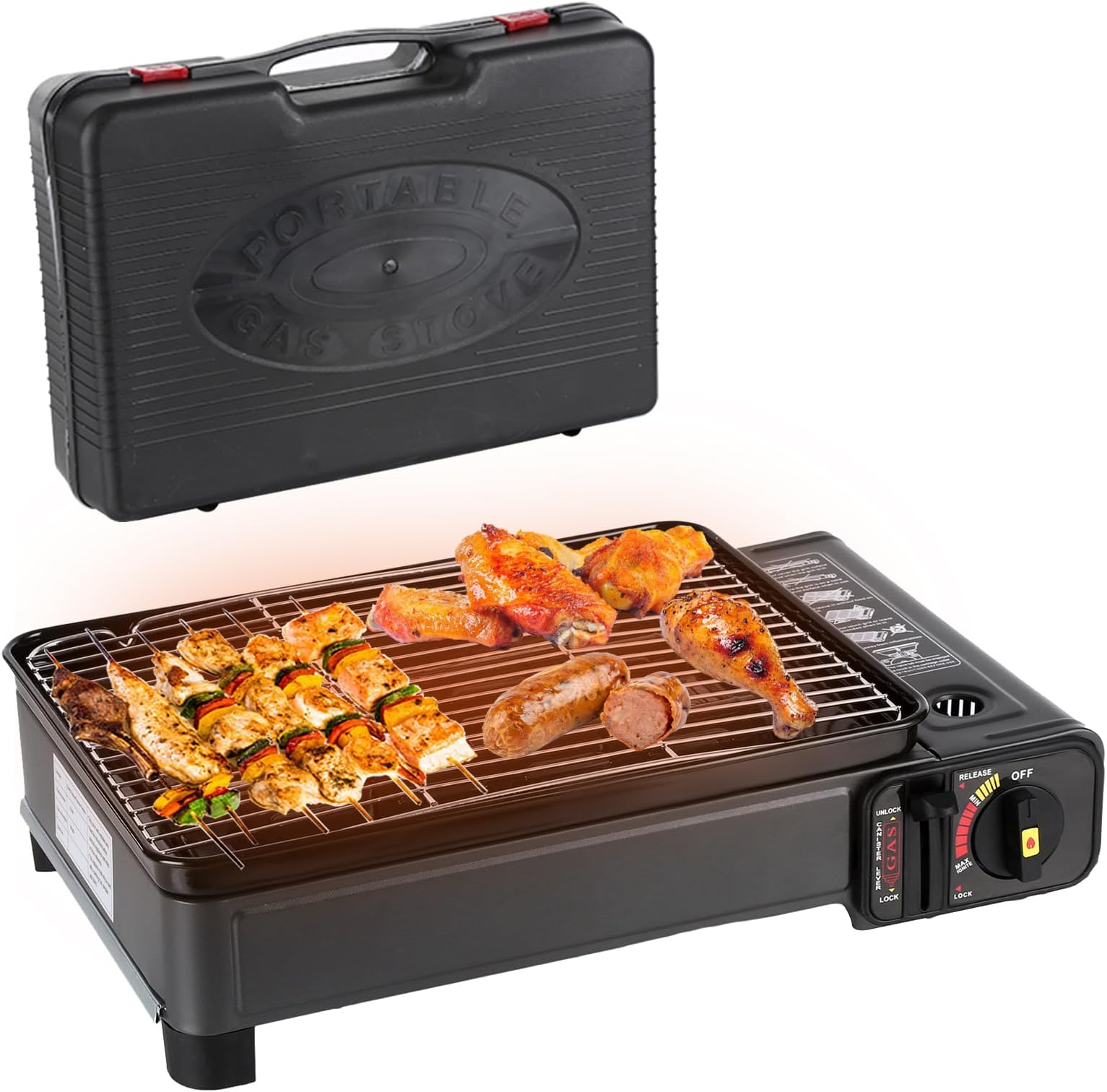 Amazon.com: Wimdoyily Portable Gas Grill Butane Stove, Propane Grill ...