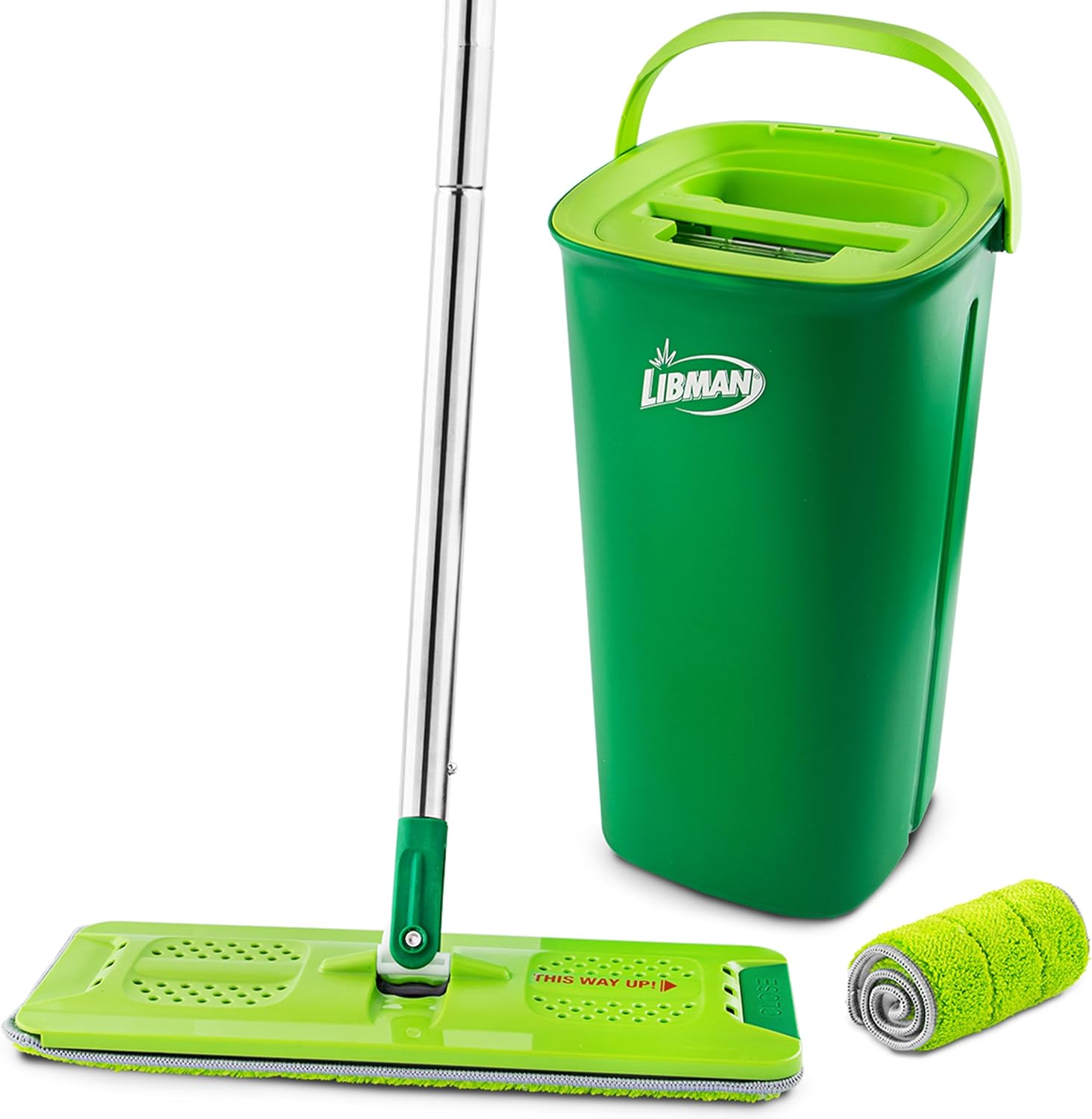 Amazon.com: Libman Rinse 'n Wring Mop and Bucket System | Microfiber ...