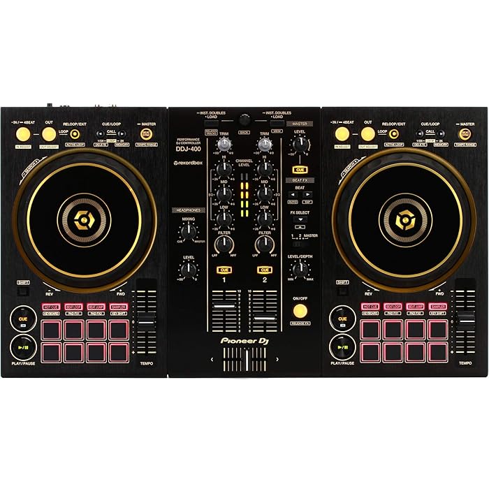 Buy Pioneer DJ DDJ-400 Special Edition Gold 2-deck Rekordbox DJ ...