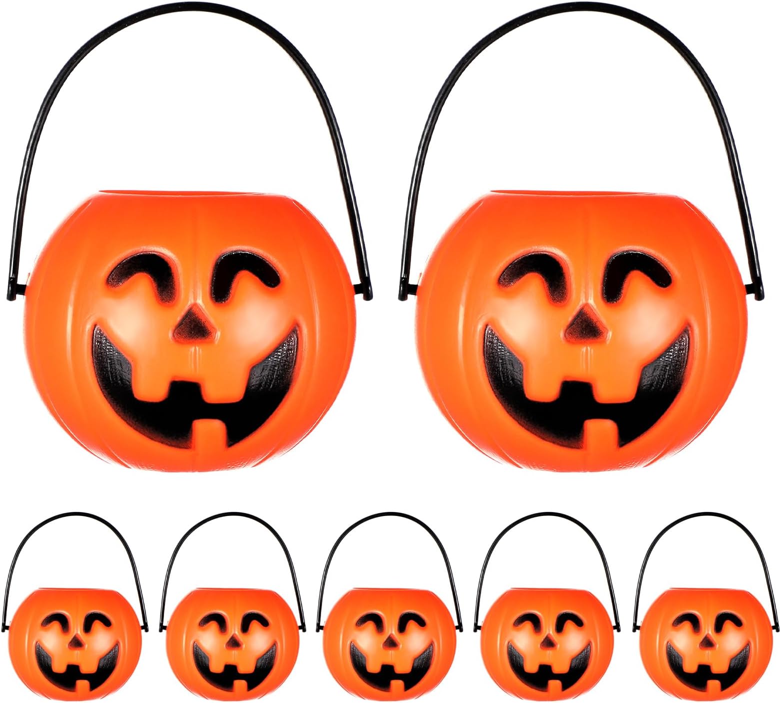 Amazon.com: Fun Express Set of 12 Pieces Mini Plastic Pumpkin Buckets ...