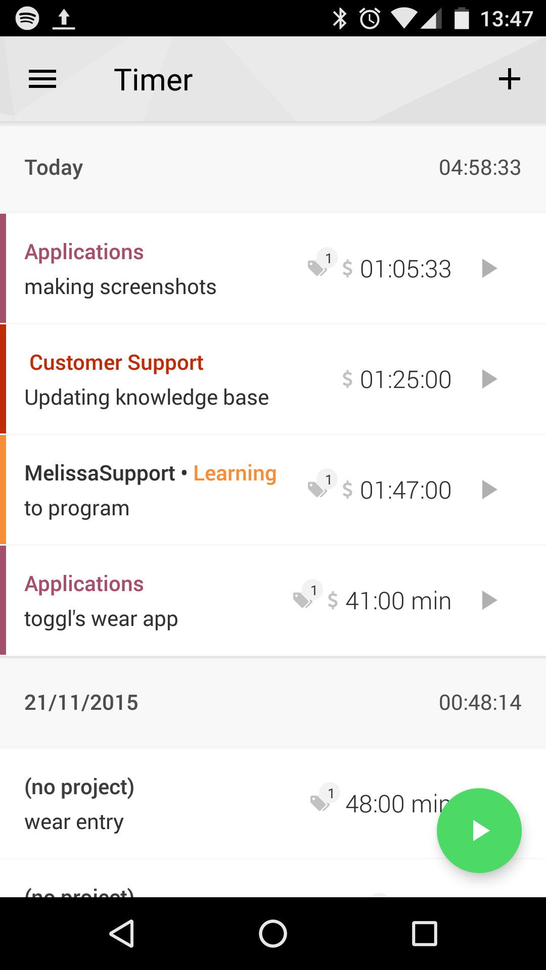 Toggl Time Tracker:www.amazon.com:Appstore for Android