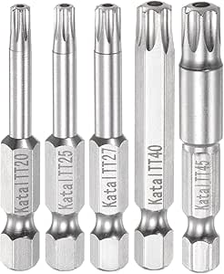 HARFINGTON TT20-TT45 Magnetic Security Star 7 Point Screwdriver Bit 1/4 ...