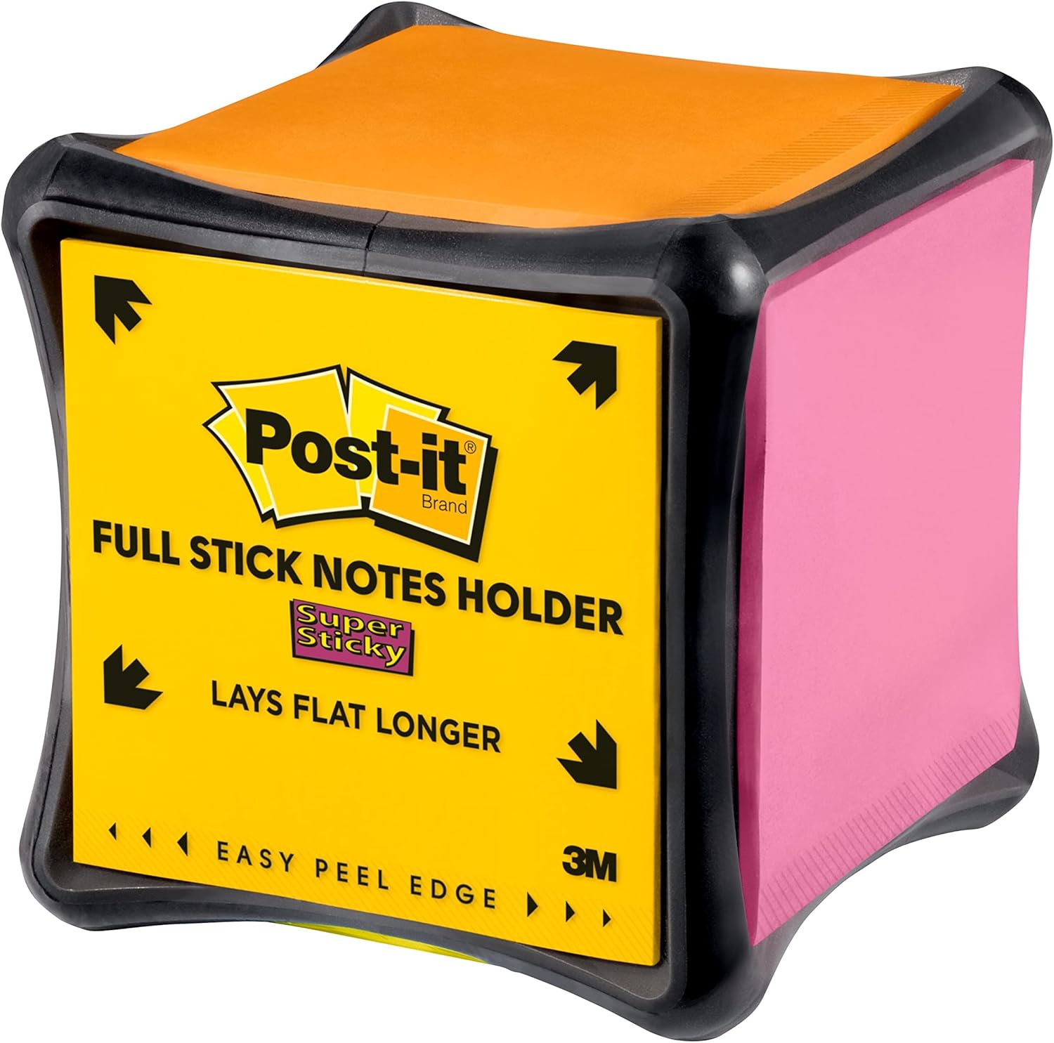 Amazon.com : Post-it Super Sticky Full Stick Notes Holder, 3x3 in, 6 ...