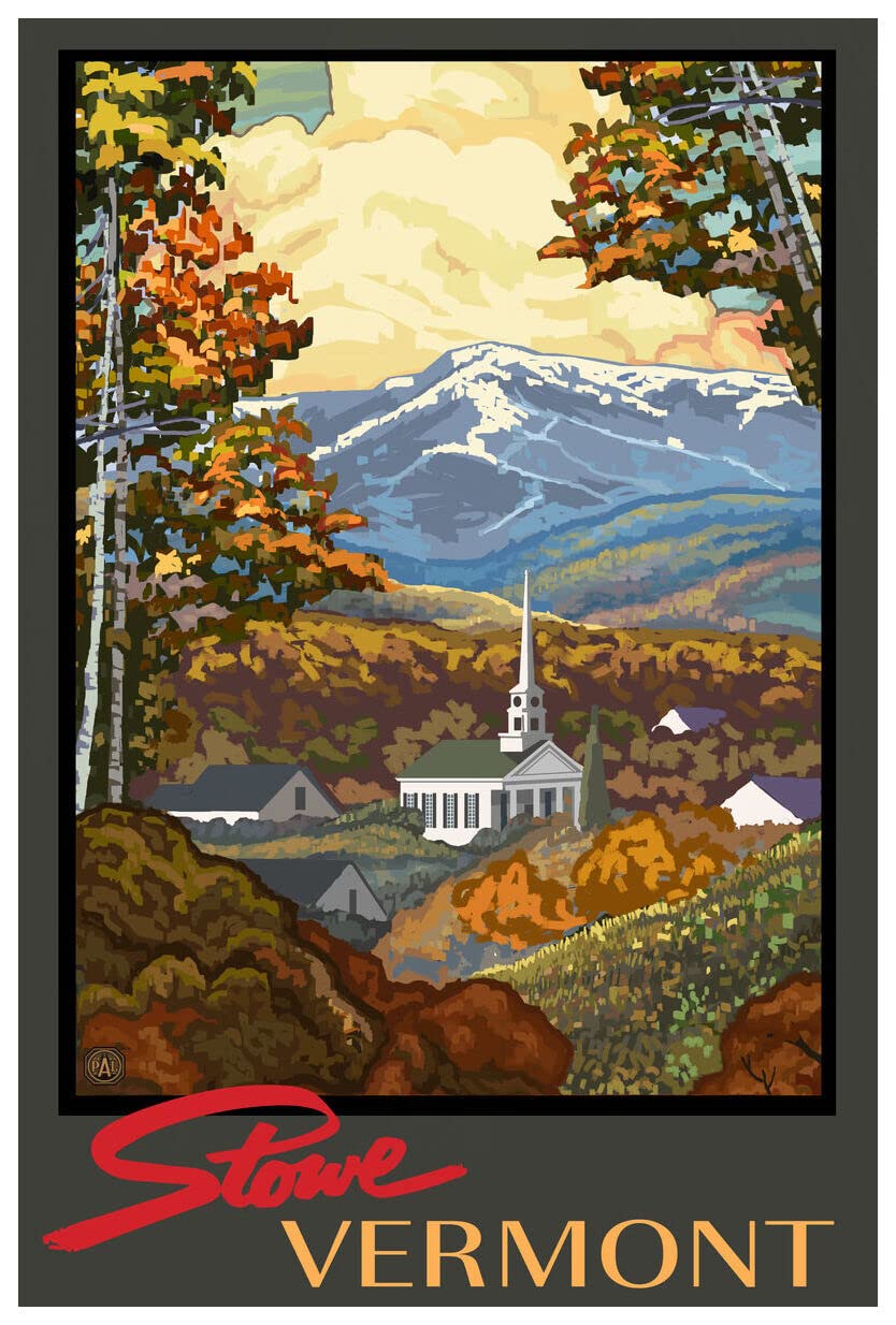 Stowe Vermont Poster Amazon.com: STOWE Vermont USA, Entryway Poster,