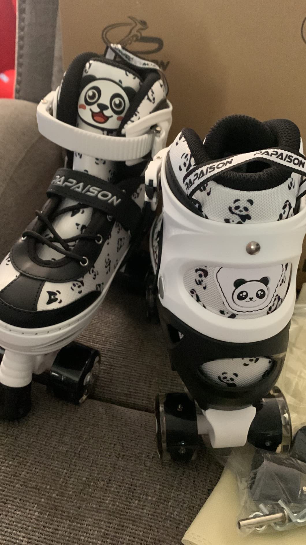 $9/mo - Finance PAPAISON Roller Skates for Girls Boys with Light up ...