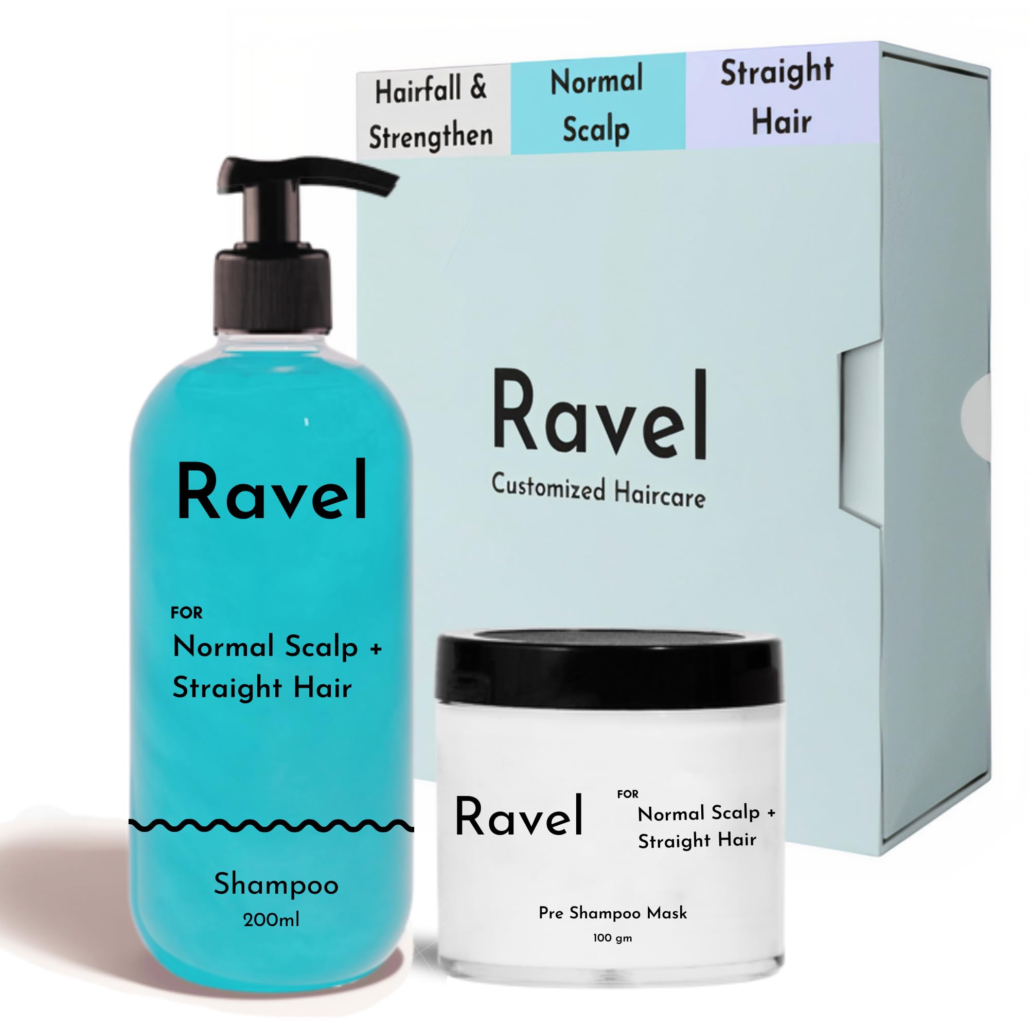 Buy Ravel Customised Hair Care Set For Normal Scalp & Straight Hair ...