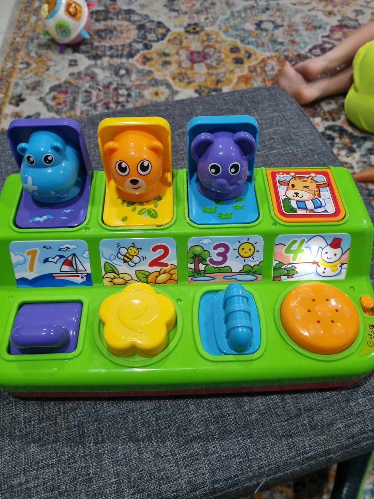 YEEBAY Interactive Pop Up Animals Toy with Music, Animal Sound ...