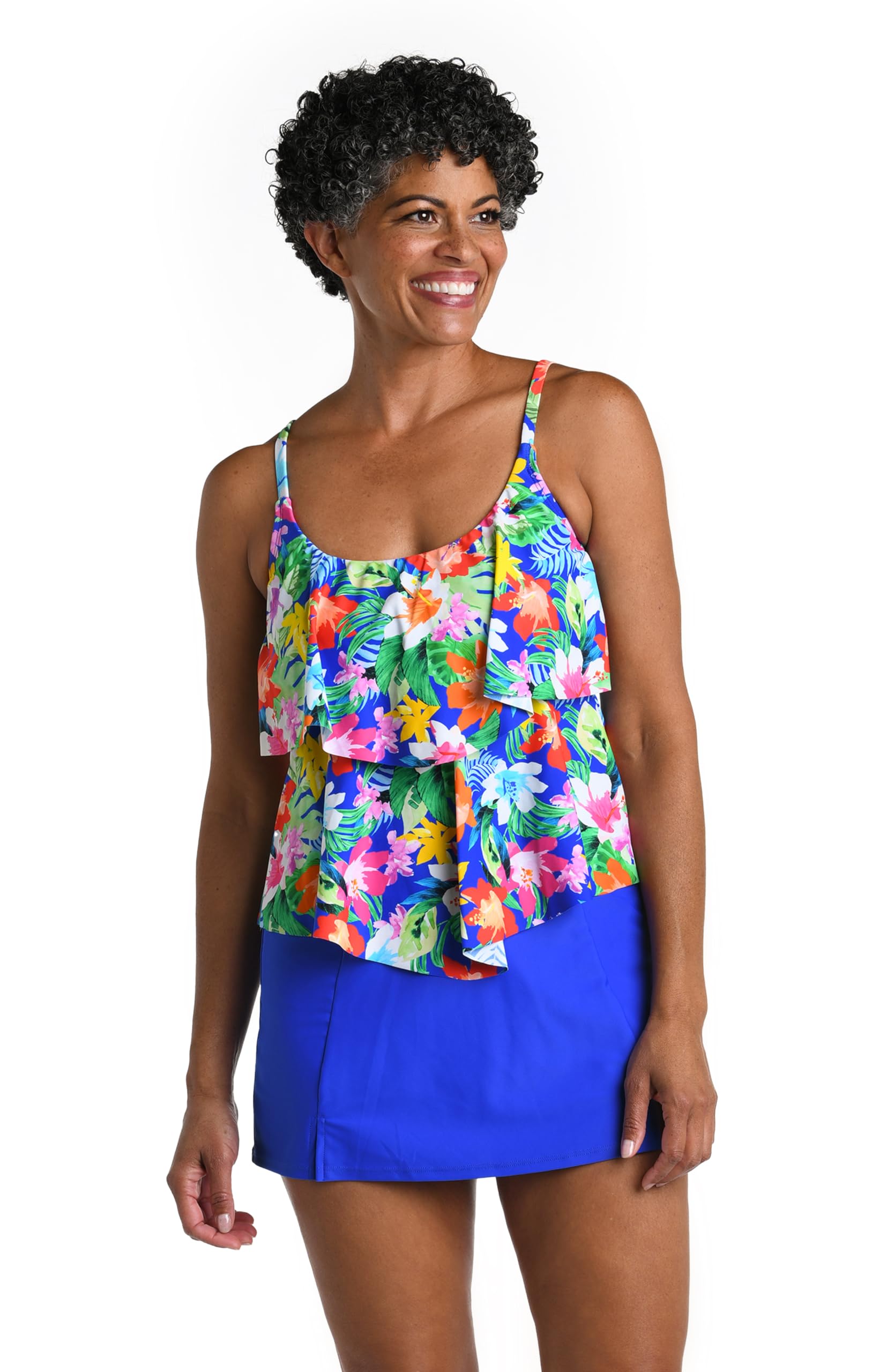 Snapklik.com : Maxine Of Hollywood Womens Standard 2-Tiered Ruffle ...