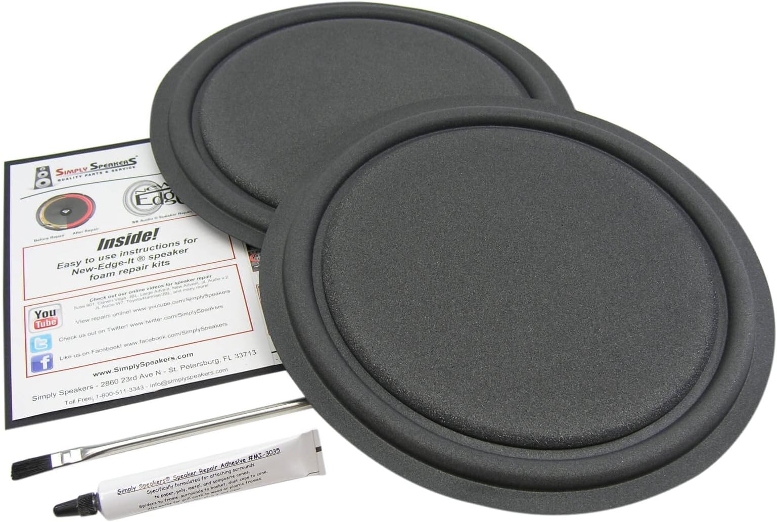 Amazon.com: ESS 12 Inch Passive Radiator Repair Kit PASK-12 (Pair ...