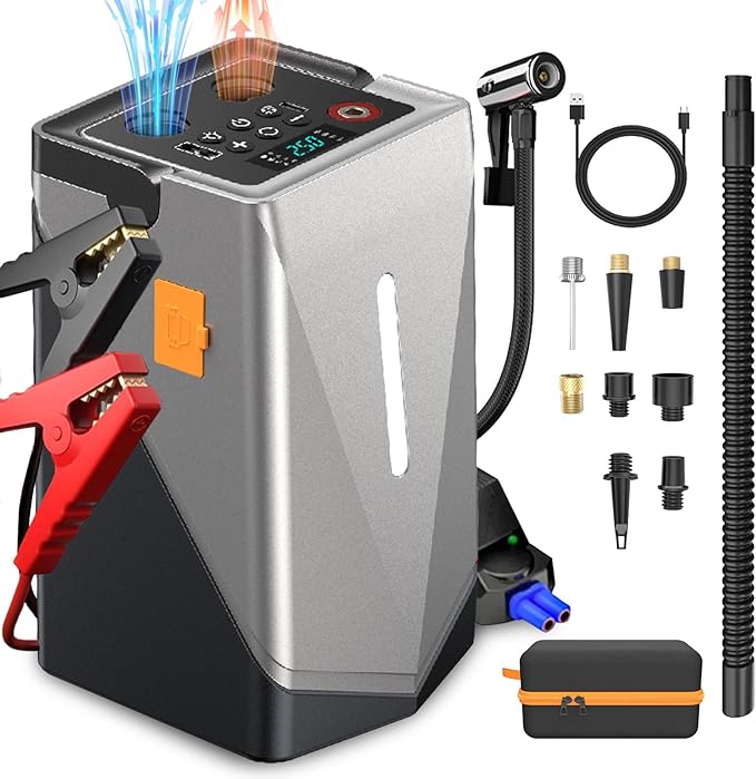 MQFORU Jump Starter Power Pack, 3000A Car Battery Booster Jump Starter ...