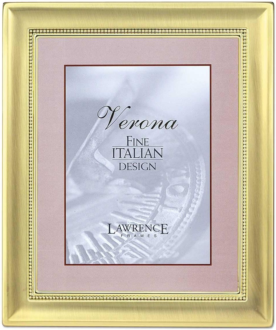 Amazon.com - Lawrence Frames Metal Picture Frame Two-Tone Brass-Plated ...