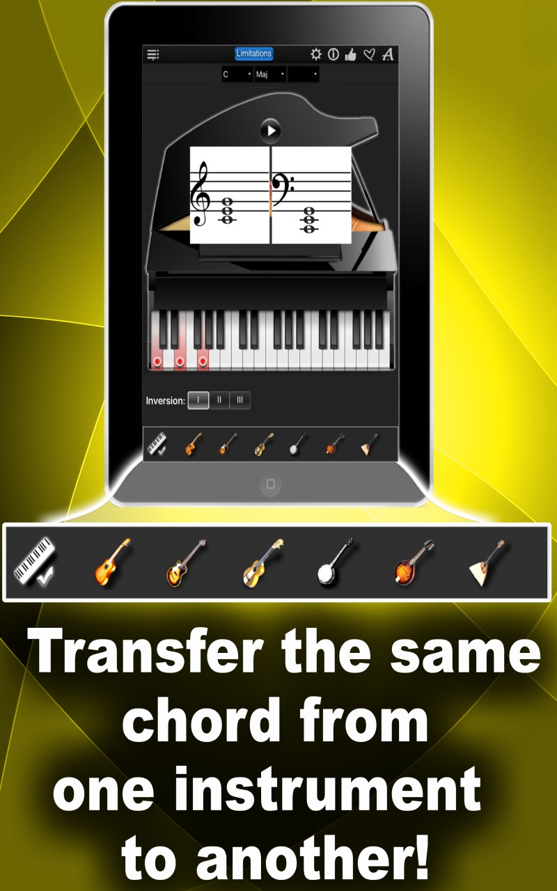 Chords Compass Lite: find piano chords and more! - App on Amazon Appstore