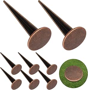 Amazon.com : 12 Pack Property Survey Stakes, 7"x3" Brass Survey Stake ...