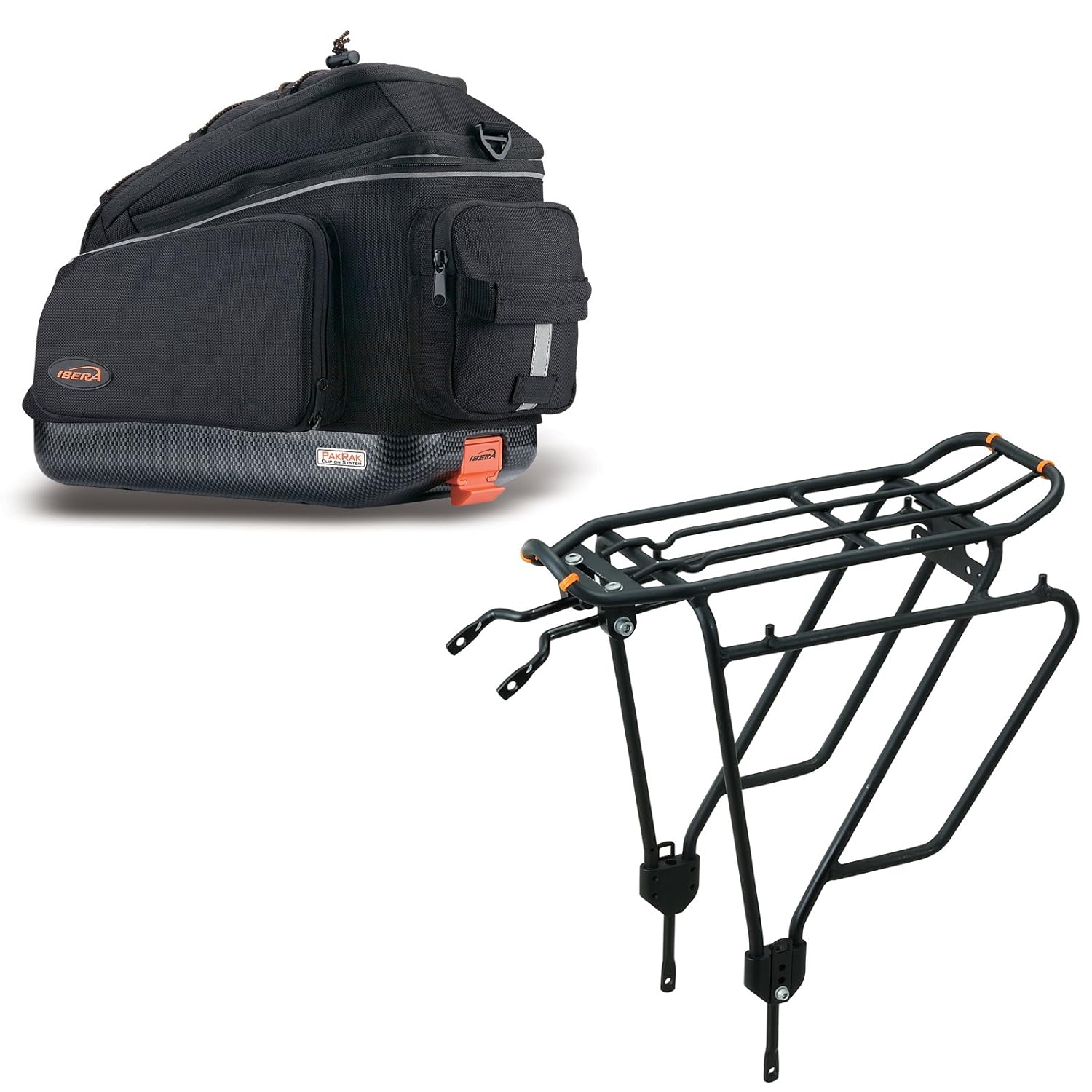 Ibera Parka IB-RA4 Touring Bicycle Carrier and Quick Release Bag ...