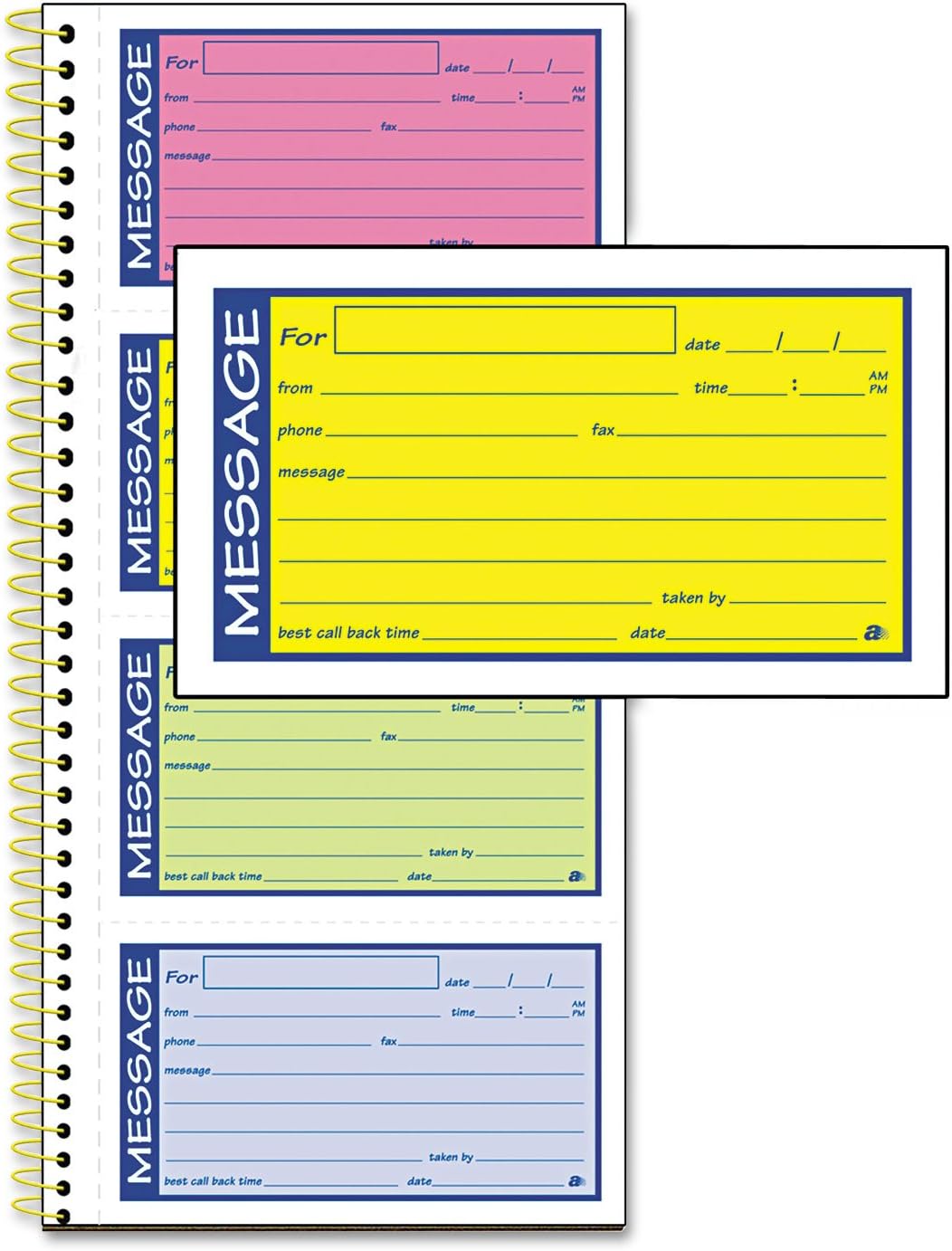 Amazon.com : TOPS Phone Message Forms Book, Carbonless Duplicate, 4.25 ...