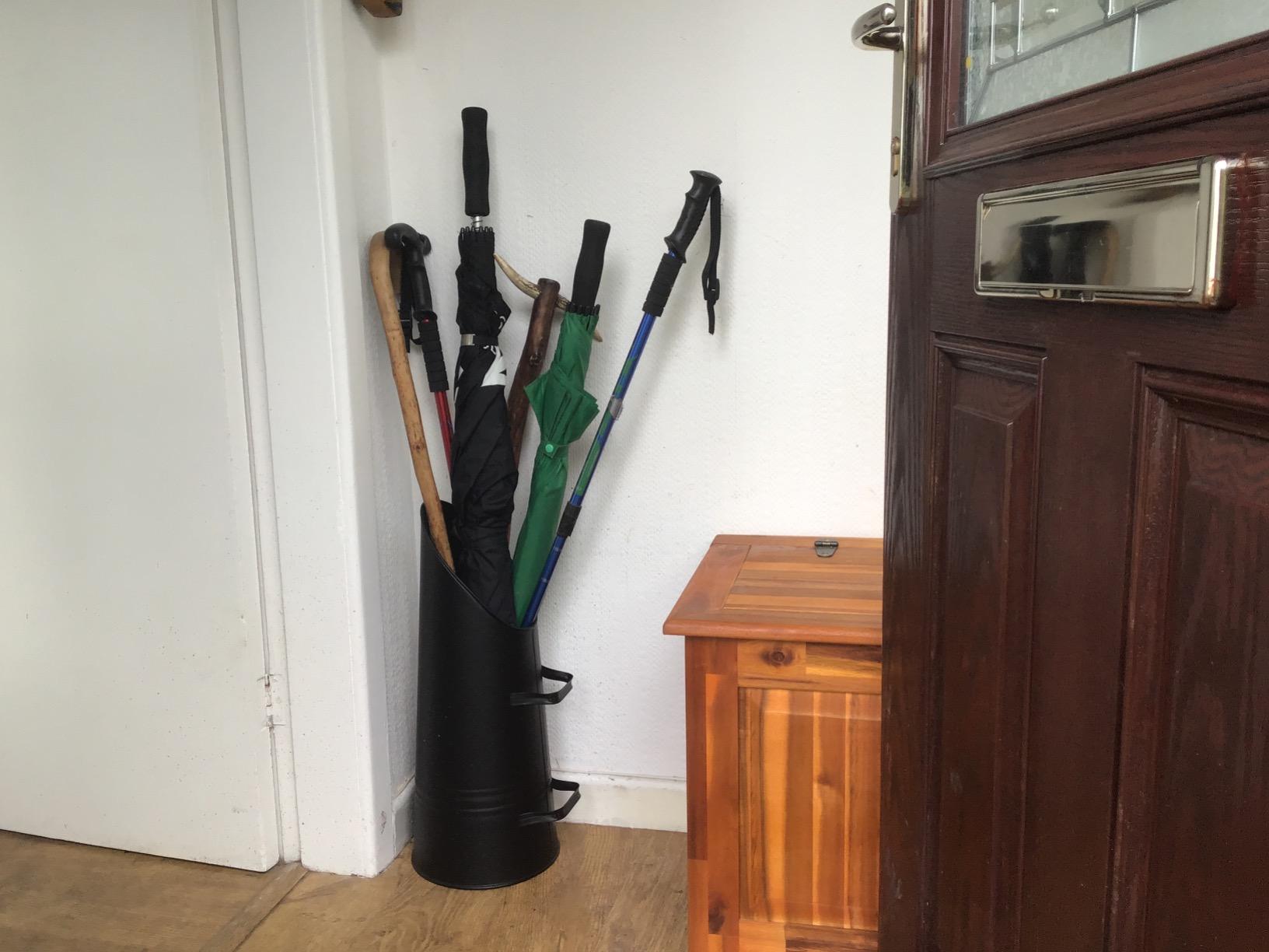 PARASENE BLACK COAL SCUTTLE BUCKET 23" - HEAVY DUTY METAL HOD SKUTTLE ...