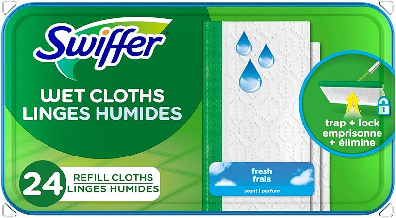 Swiffer Sweeper Wet Mopping Cloths for Effective Floor Cleaning