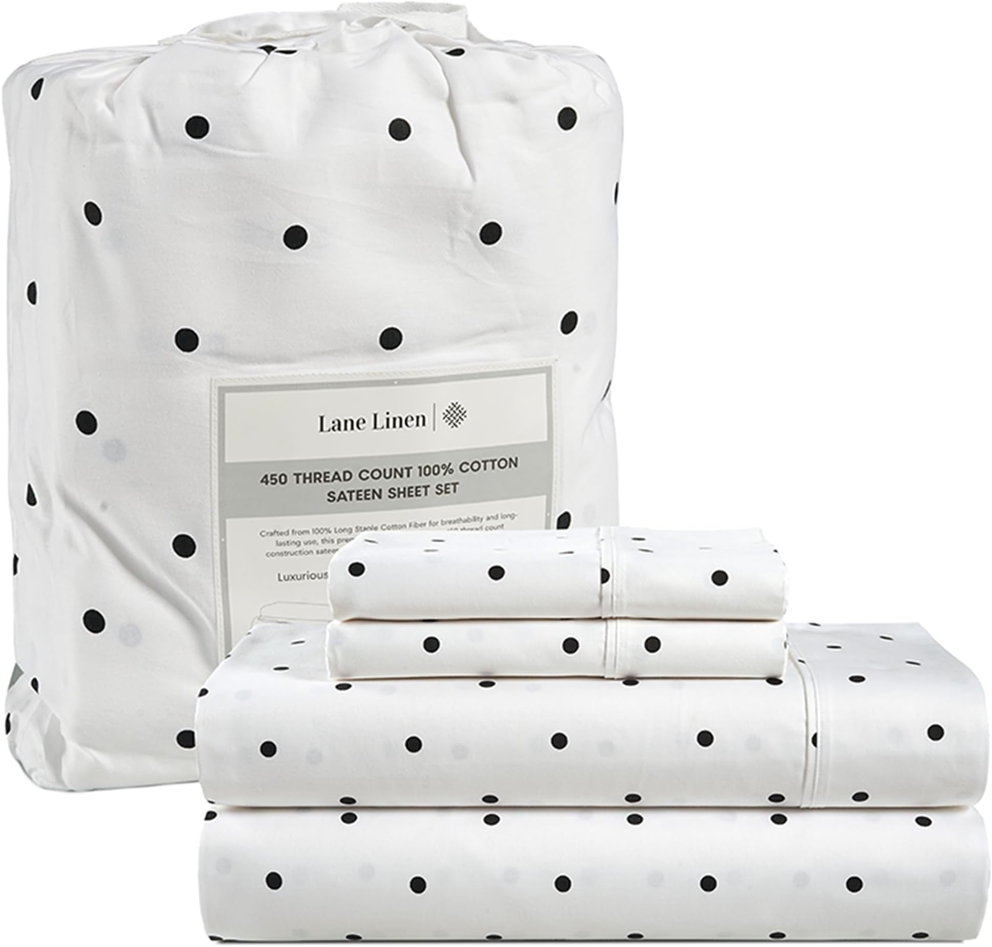 Amazon.com: LANE LINEN Queen Sheets Cotton, 4 Pc Bed Sheets Queen Size ...