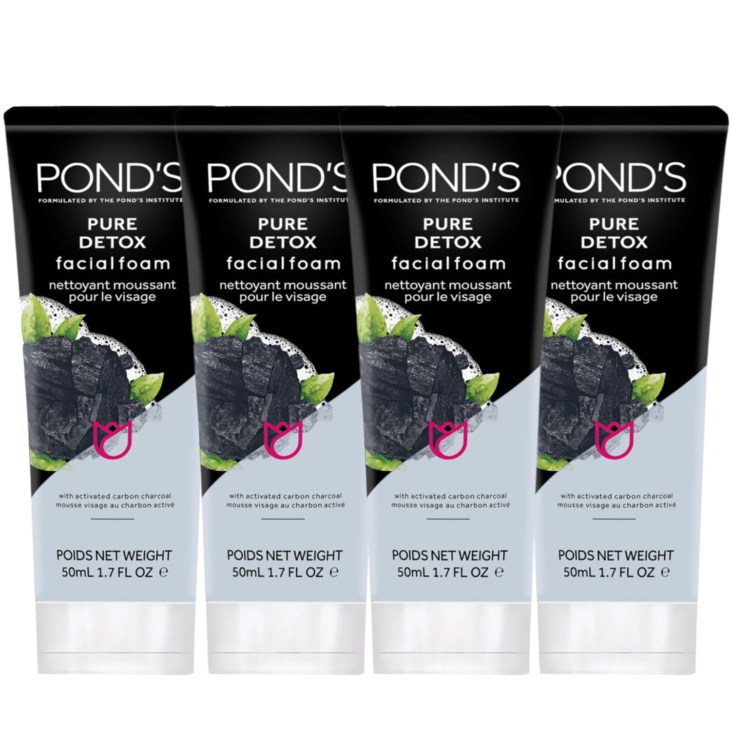 Amazon.com: Pond's Pure Detox Facial Foam, Deep Cleansing with ...