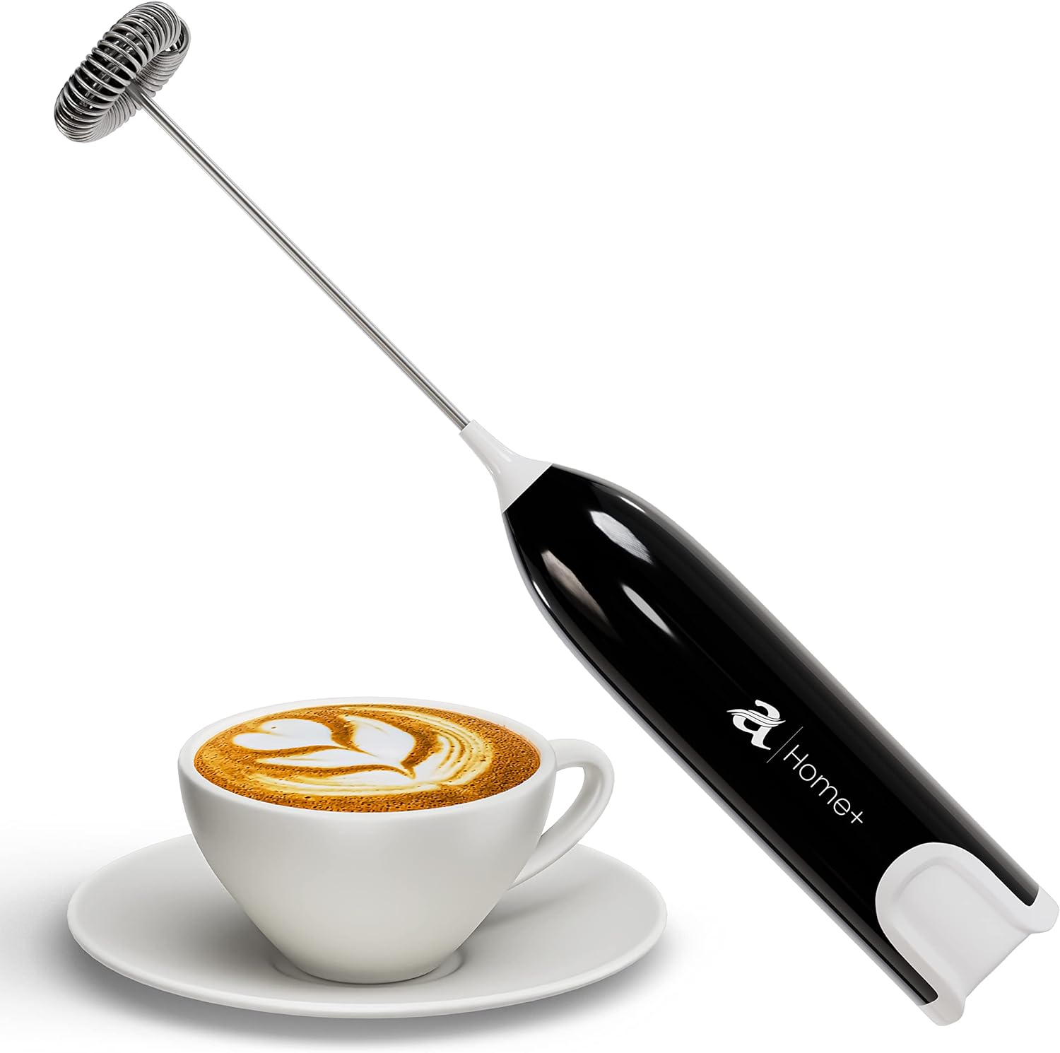 Milk Frother Electric Handheld, Foam Maker, Durable Stainless Steel ...
