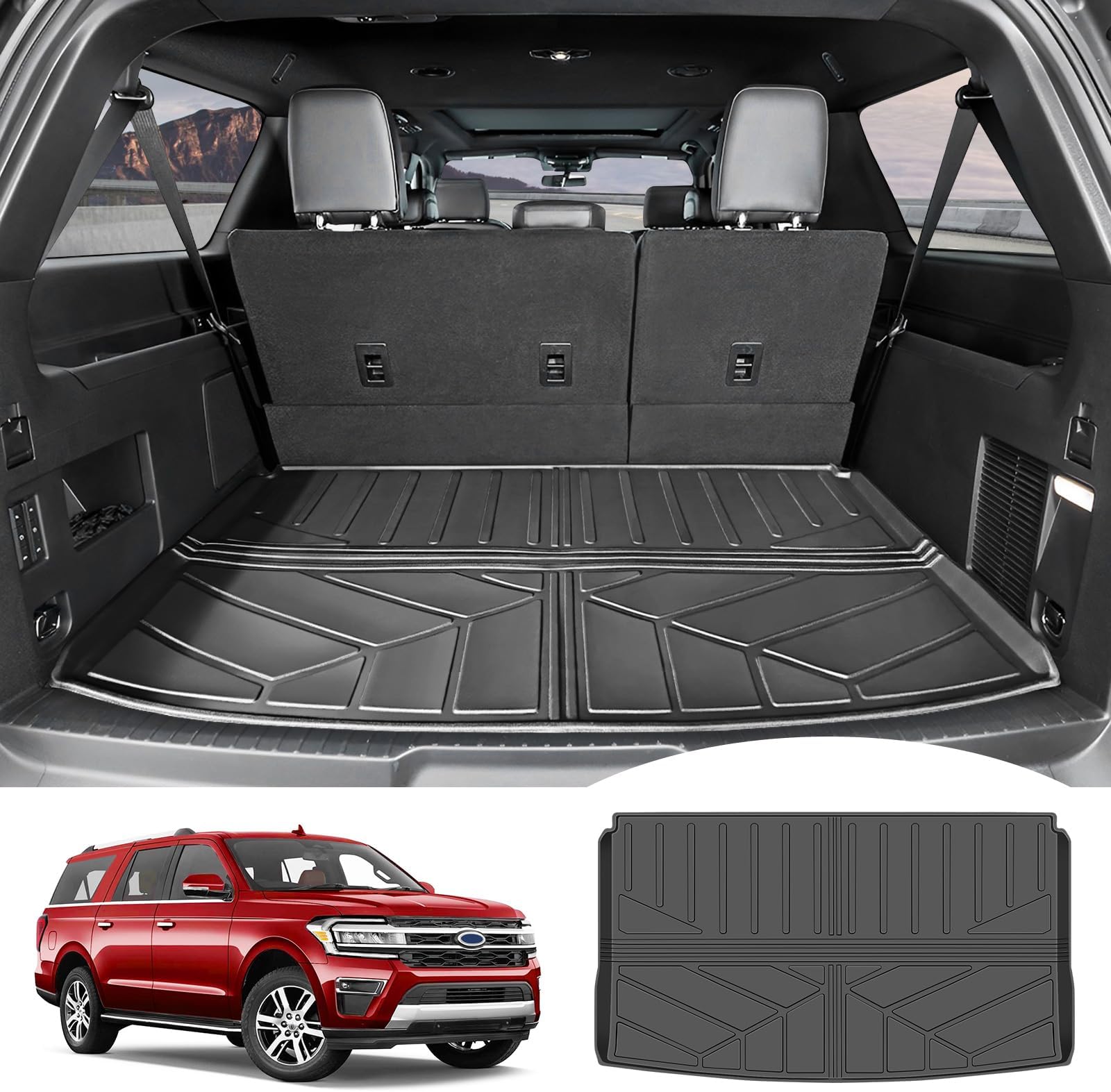 Amazon.com: Utiiy Cargo Liner Compatible with 2018-2024 Ford Expedition ...