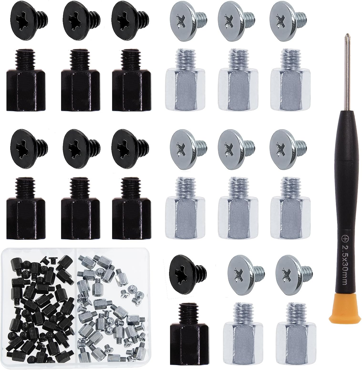 Zmbroll M2 Motherboard Standoffs Notebook Computer Screw 80Pcs M.2 SSD ...