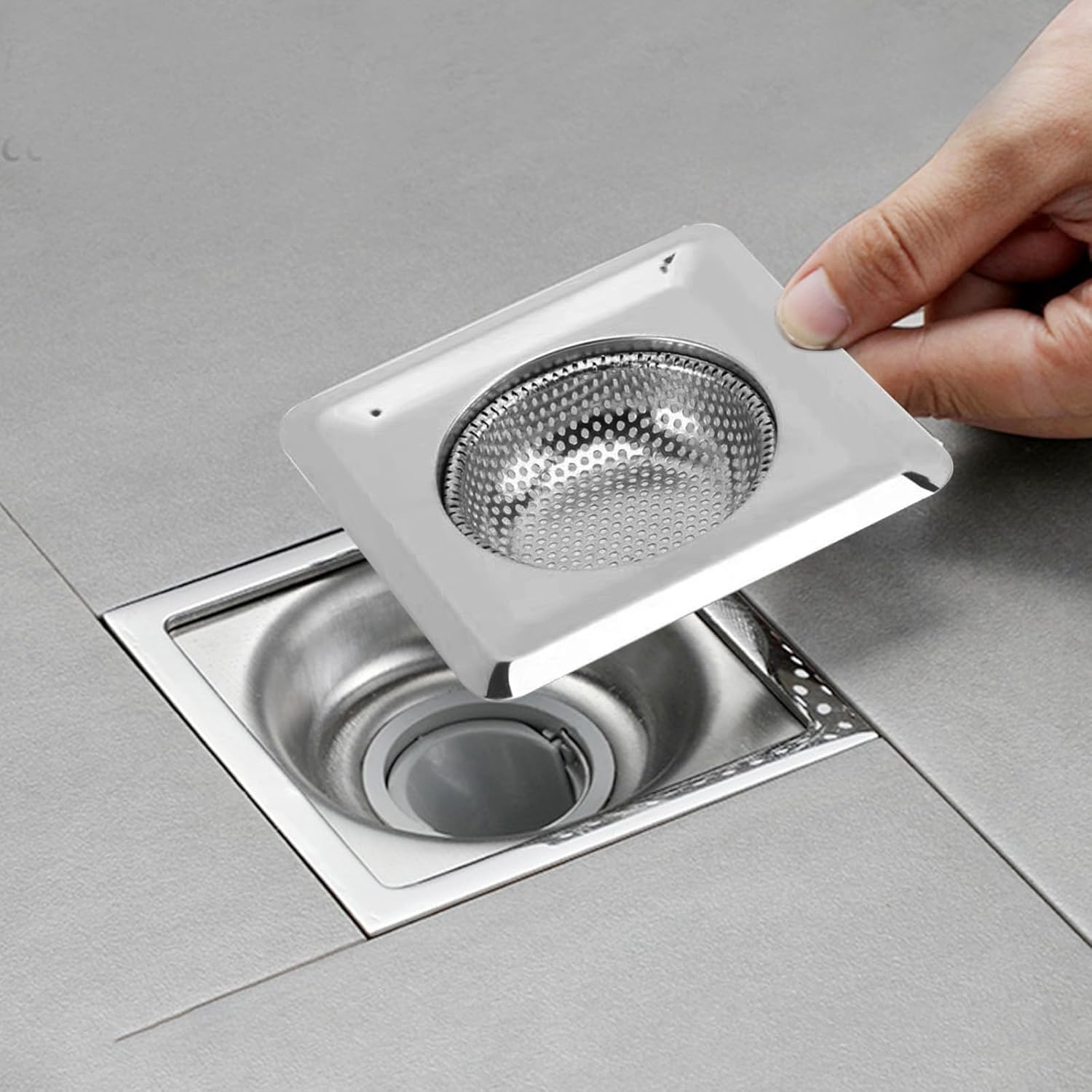 KitchenFest® Rustproof Stainless Steel Drain Strainer for Kitchen Sink ...