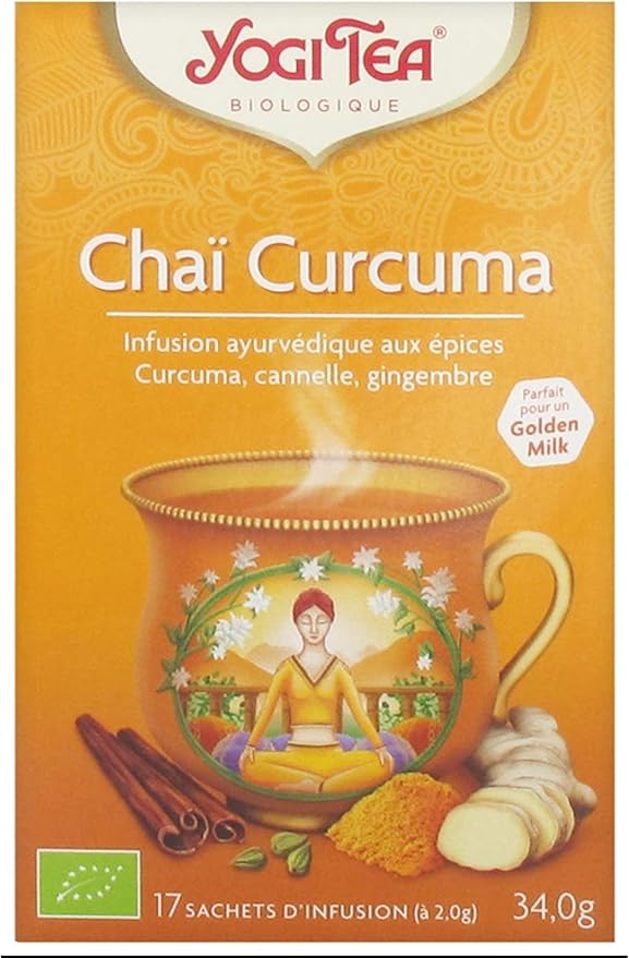 Yogi Tea Chai Curcuma 17 sachets : Amazon.es: Alimentación y bebidas