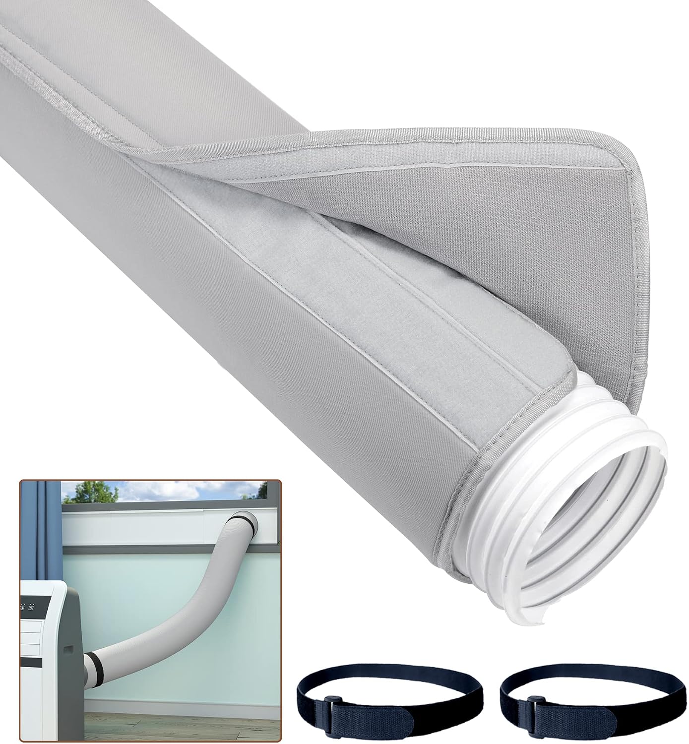 Amazon.com: BJADE'S Portable Air Conditioner Hose Cover Wrap,Air ...