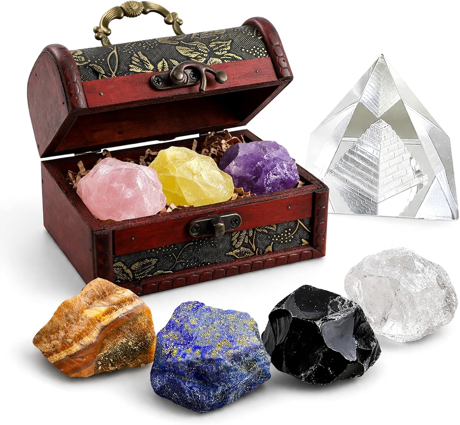 Amazon.com: Crystals and Healing Stones, 9 Pcs Healing Crystals Set, 7 ...