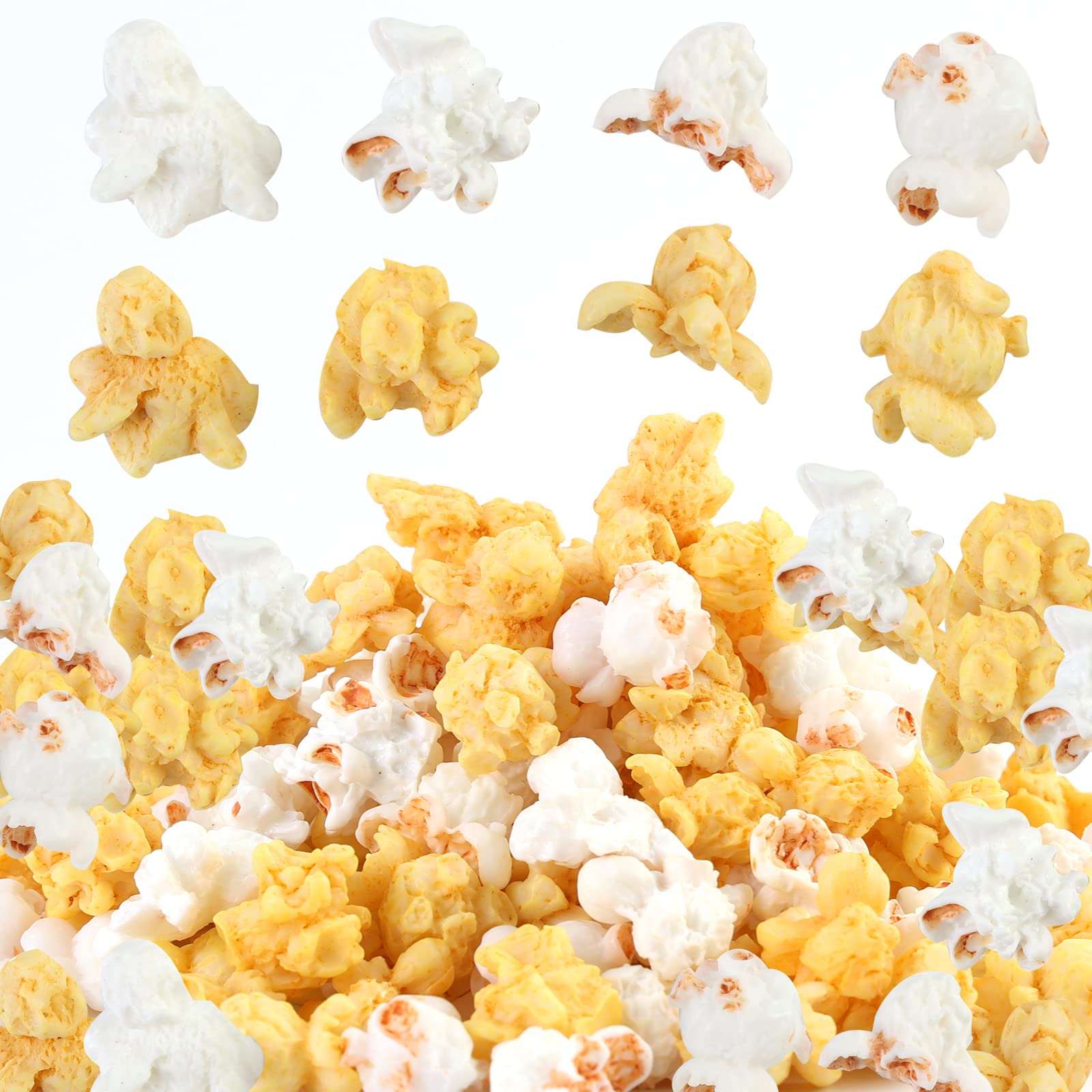 Buy 120 Pieces Popcorn Decorations Miniature Fake Popcorn Artificial ...