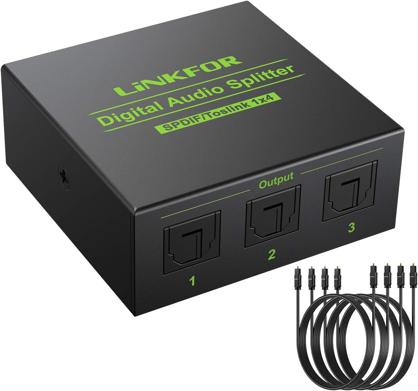 Amazon.com: 3 Port Digital Optical Splitter,SPDIF TOSLINK Digital ...