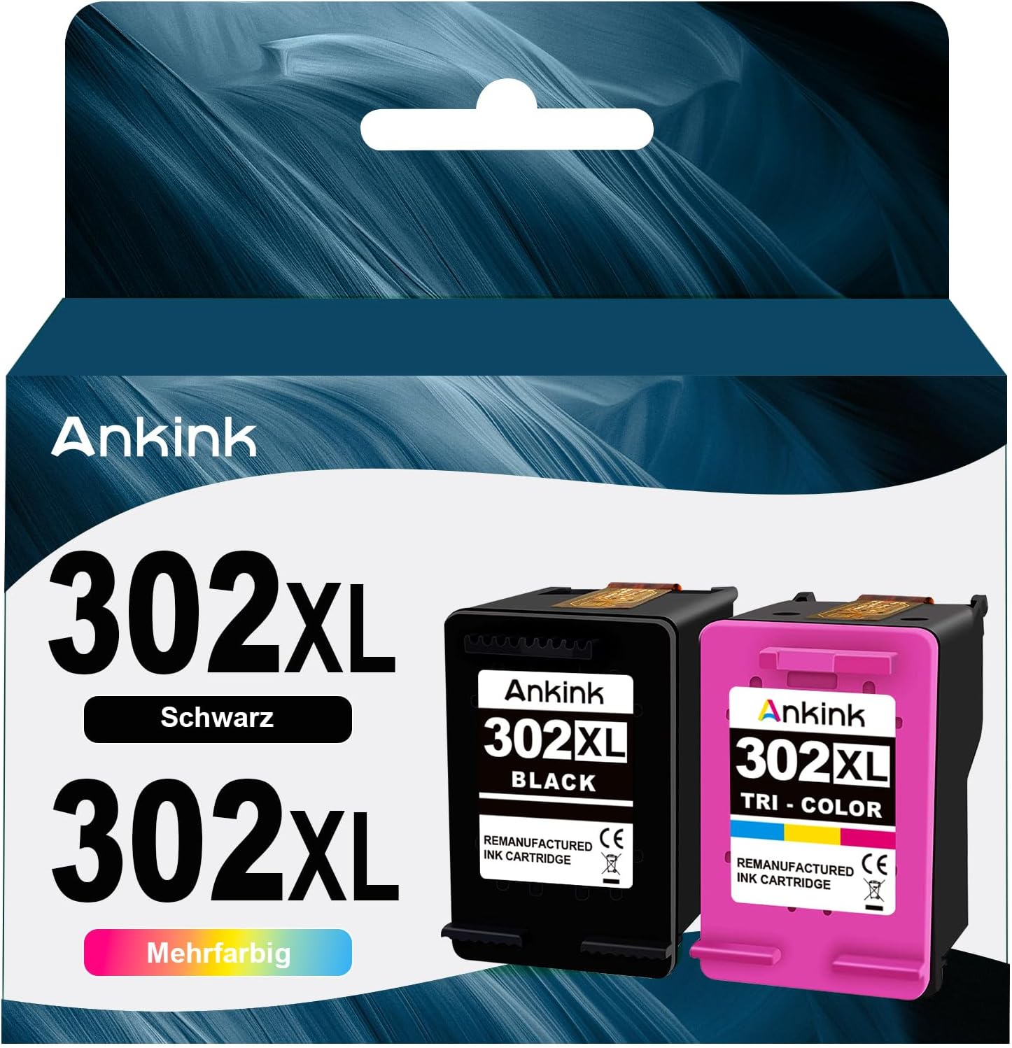 ANKINK 302XL Druckerpatronen als Ersatz für HP 302 XL Tintenpatrone ...