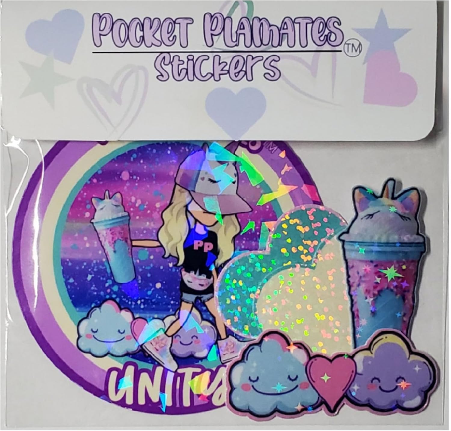 Amazon.com: Pocket Plamates ™ Unity 5ct Custom Holographic Glitter ...