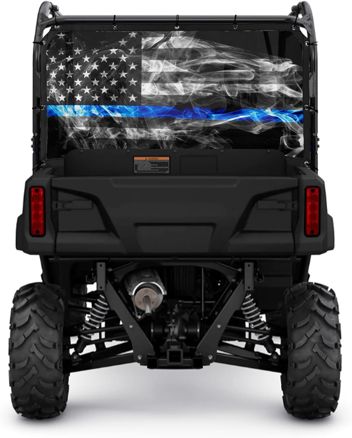 Amazon.com: Fits Honda Pioneer 700 (2 Seater) Thin Blue Line Rear Dust ...