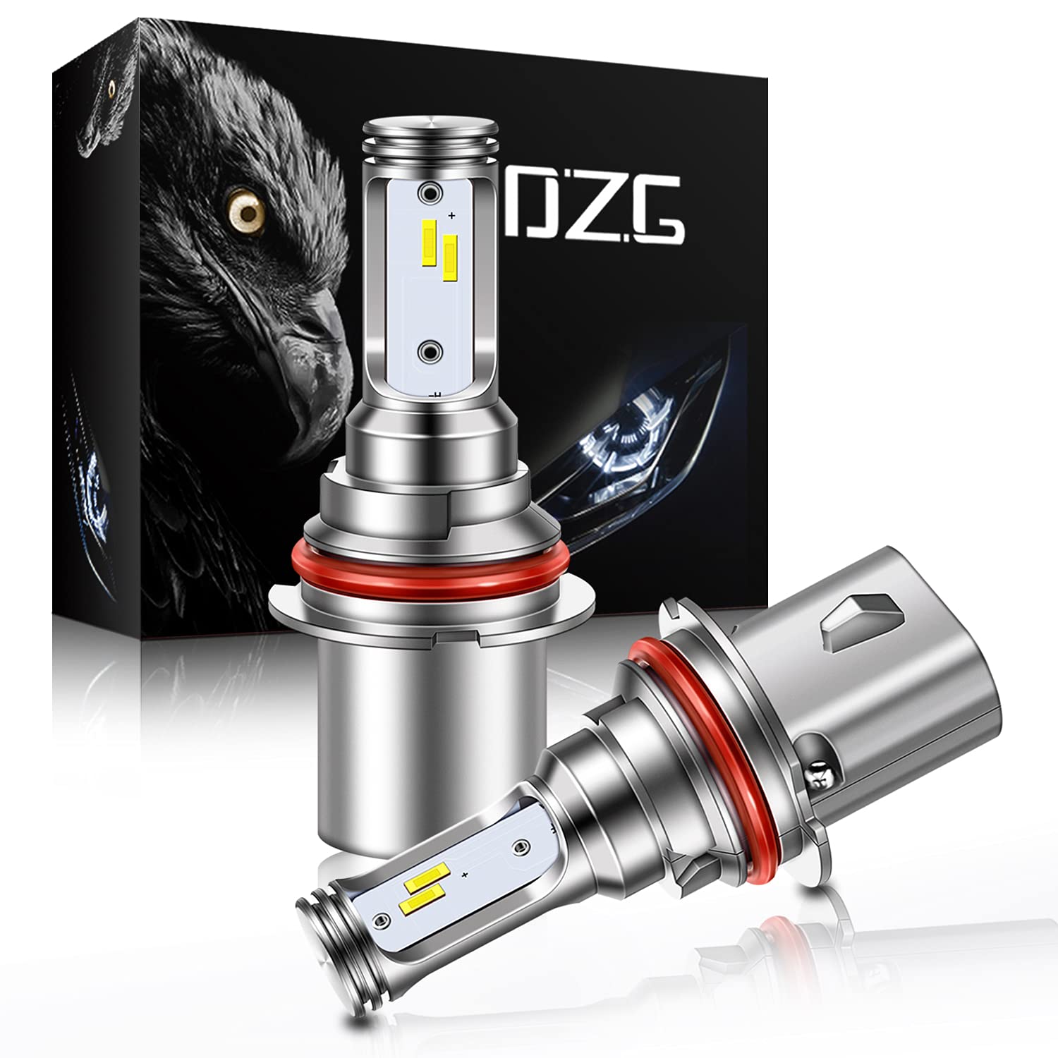 Buy DZG 9007 HB5 LED Headlight Bulbs LED Bulb Plug and Play High Low ...