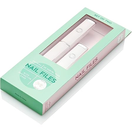 Amazon.com: Premium Glass Nail File with Case, Crystal Diamond Salon ...