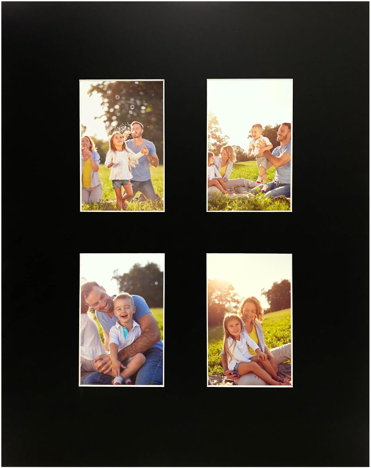 Amazon.com - BARNWOODUSA Collage Mat for 4 4x6 Photos, Size 16x20 for ...