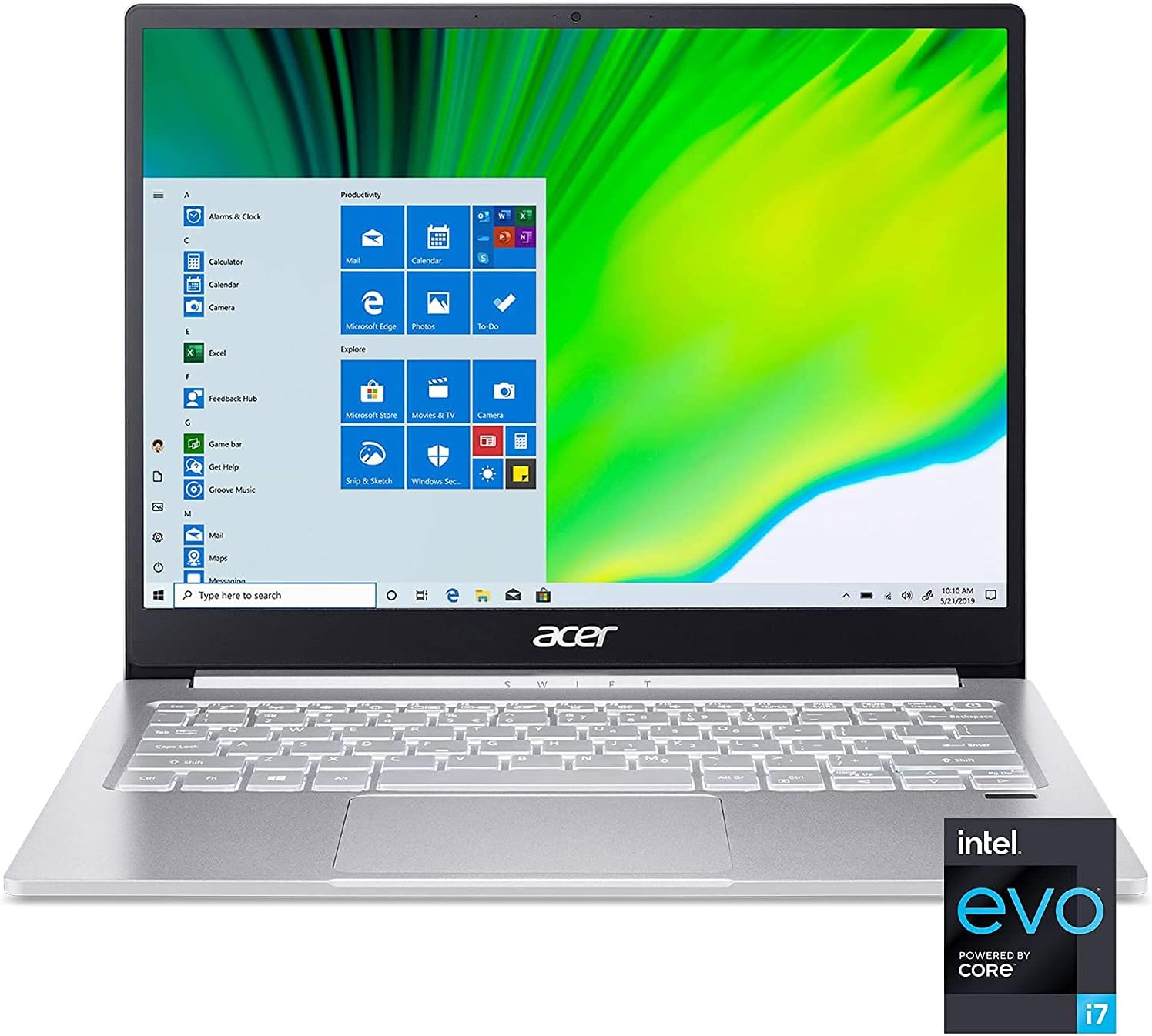 Amazon.com: Acer Swift 3 Intel Evo Thin & Light Laptop, 13.5" 2256 x ...