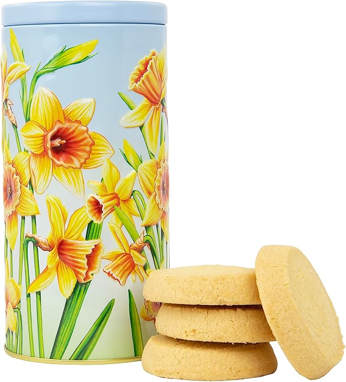 Floral Biscuit Tin Gift - Biscuits Gift Set with Scottish Shortbread ...