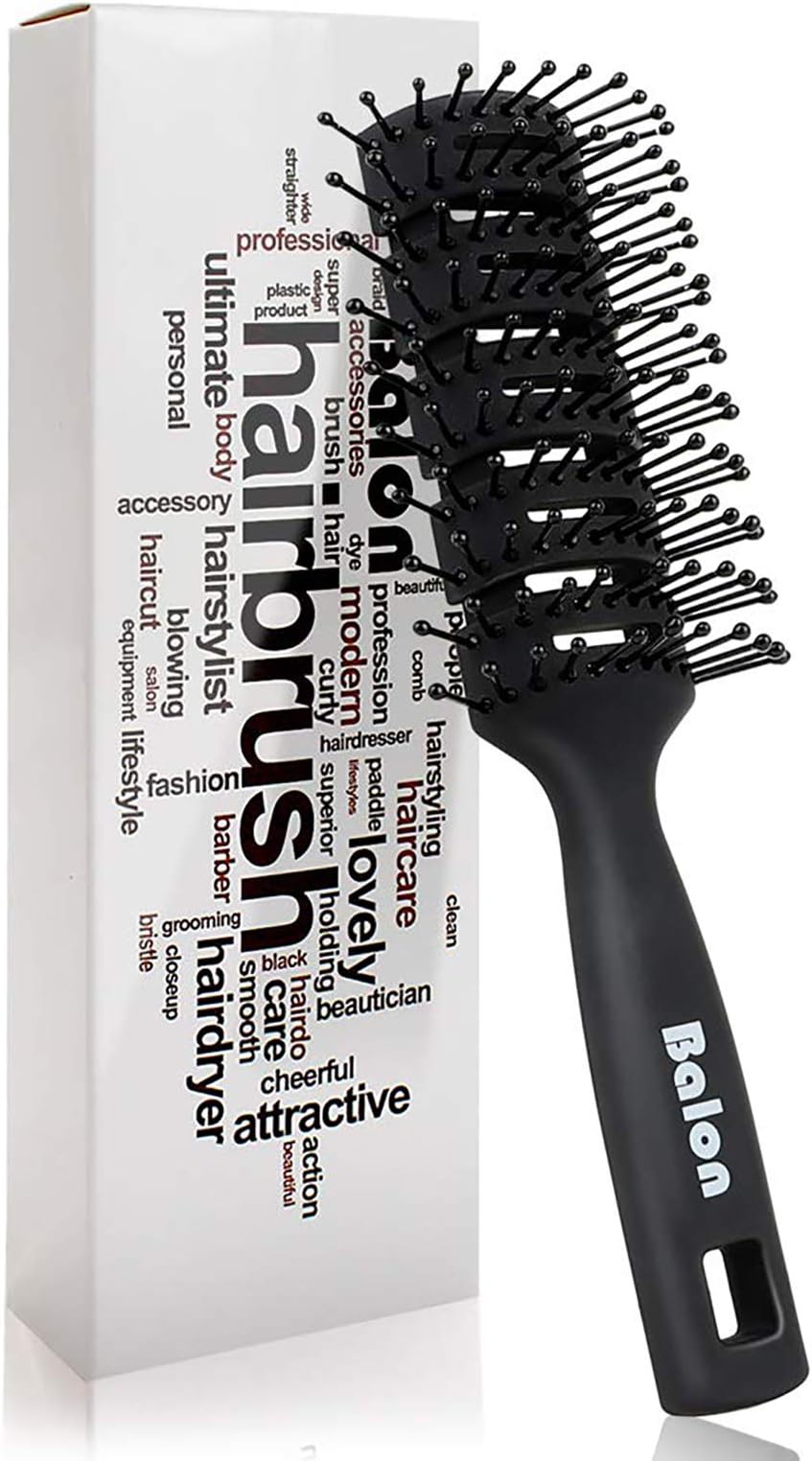 Amazon.com : Hair Brush, Professional Curved Vented Brush for Faster ...