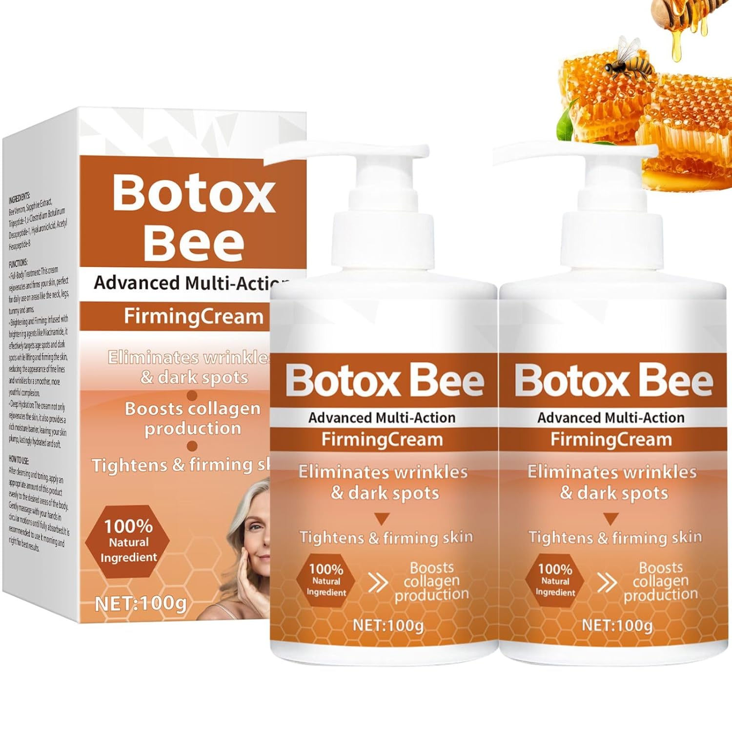 Amazon.com: BUTSING 2PCS Botox Bee Venom Firming Cream, ApisDorm Botox ...