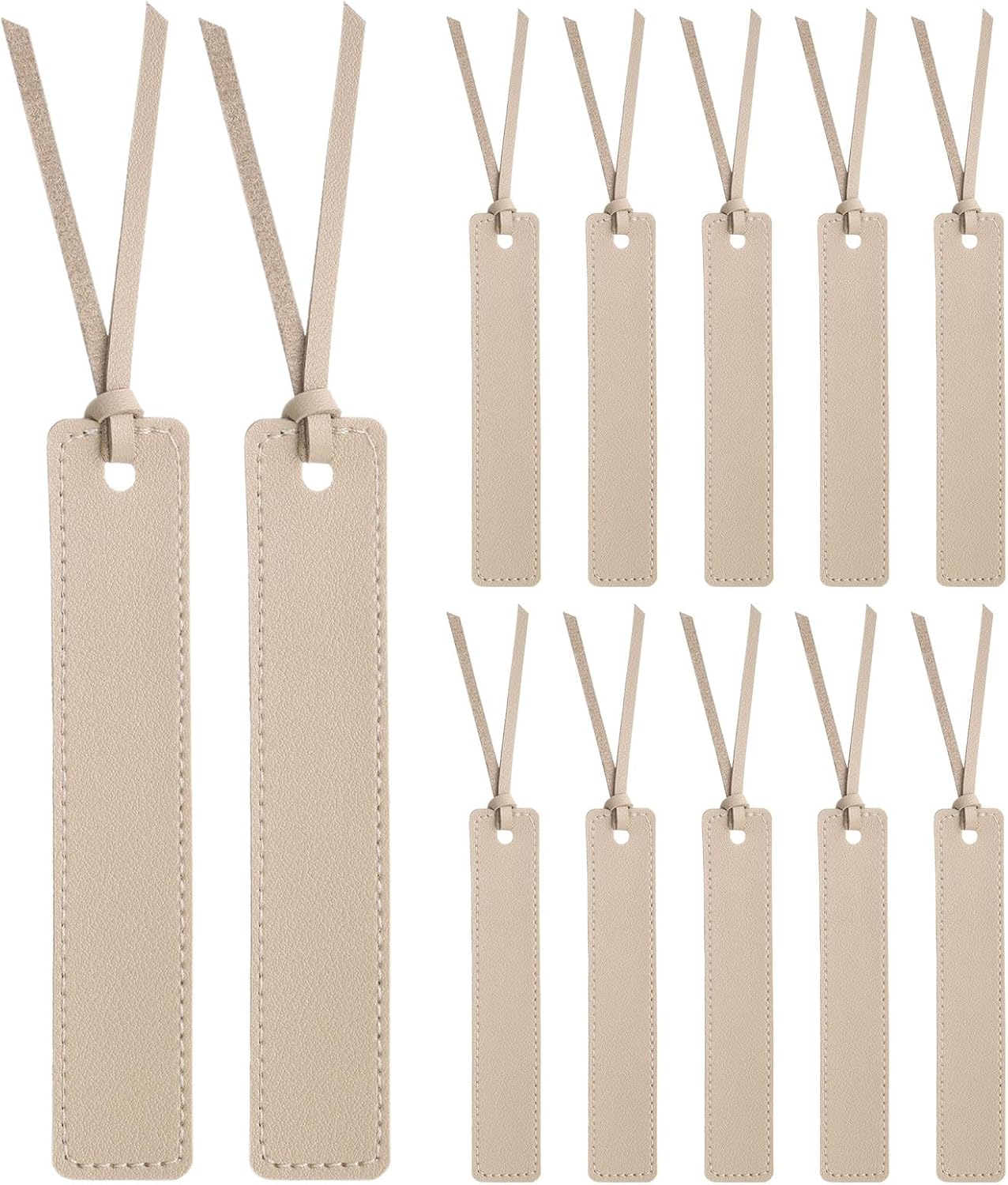 Amazon.com: uxcell 12 Pcs Leather Bookmark, Personalized Handmade ...