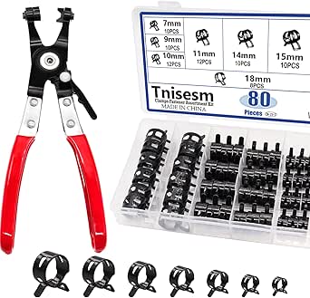 Amazon.com: Spring Hose Clamp Assortment Kits with Swivel Flat Band ...