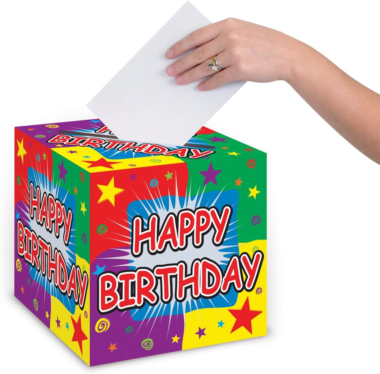 Amazon.com: Happy Birthday Card Box Party Accessory (1 Count) : Toys ...