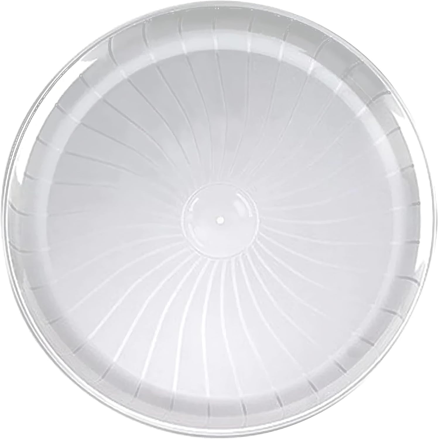 Amazon.com: Elegant 16" White Round Disposable Plastic Trays for ...