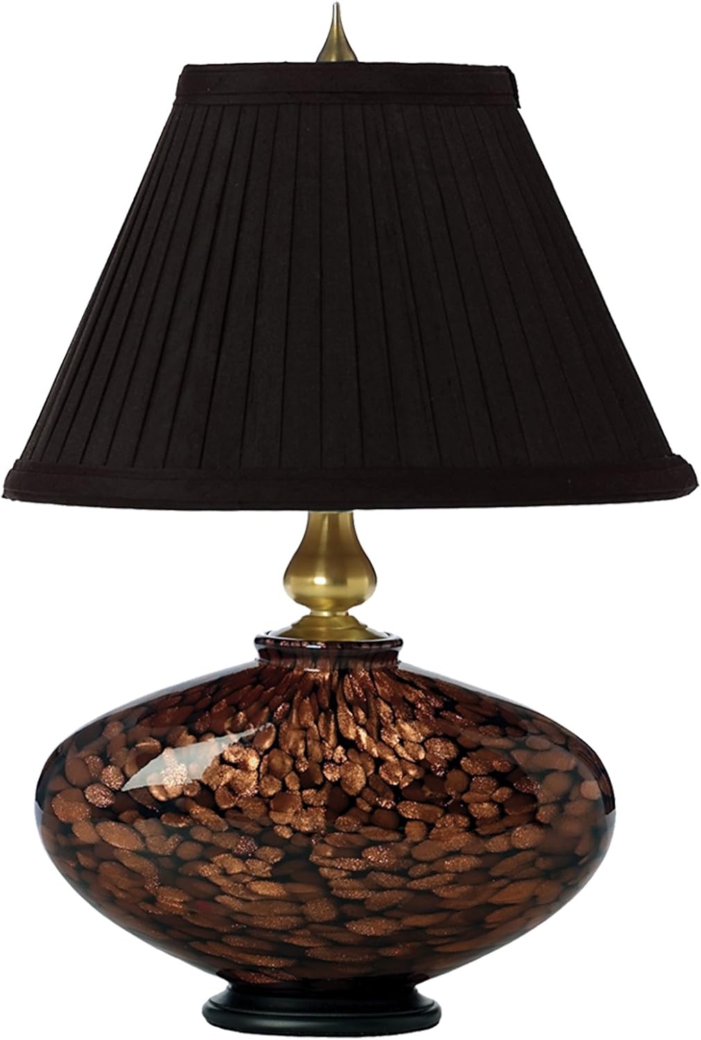 Thumprints 1012-C05-TL01 Black Cache Table Lamp with Gold Glitter ...