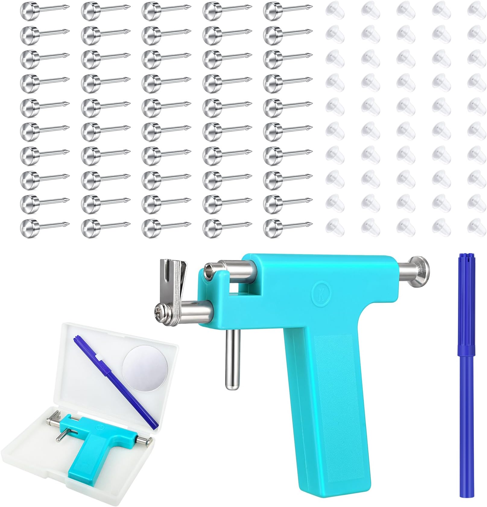 Amazon.com: Professional Ear Piercing Gun, Reusable Ear and Nose ...