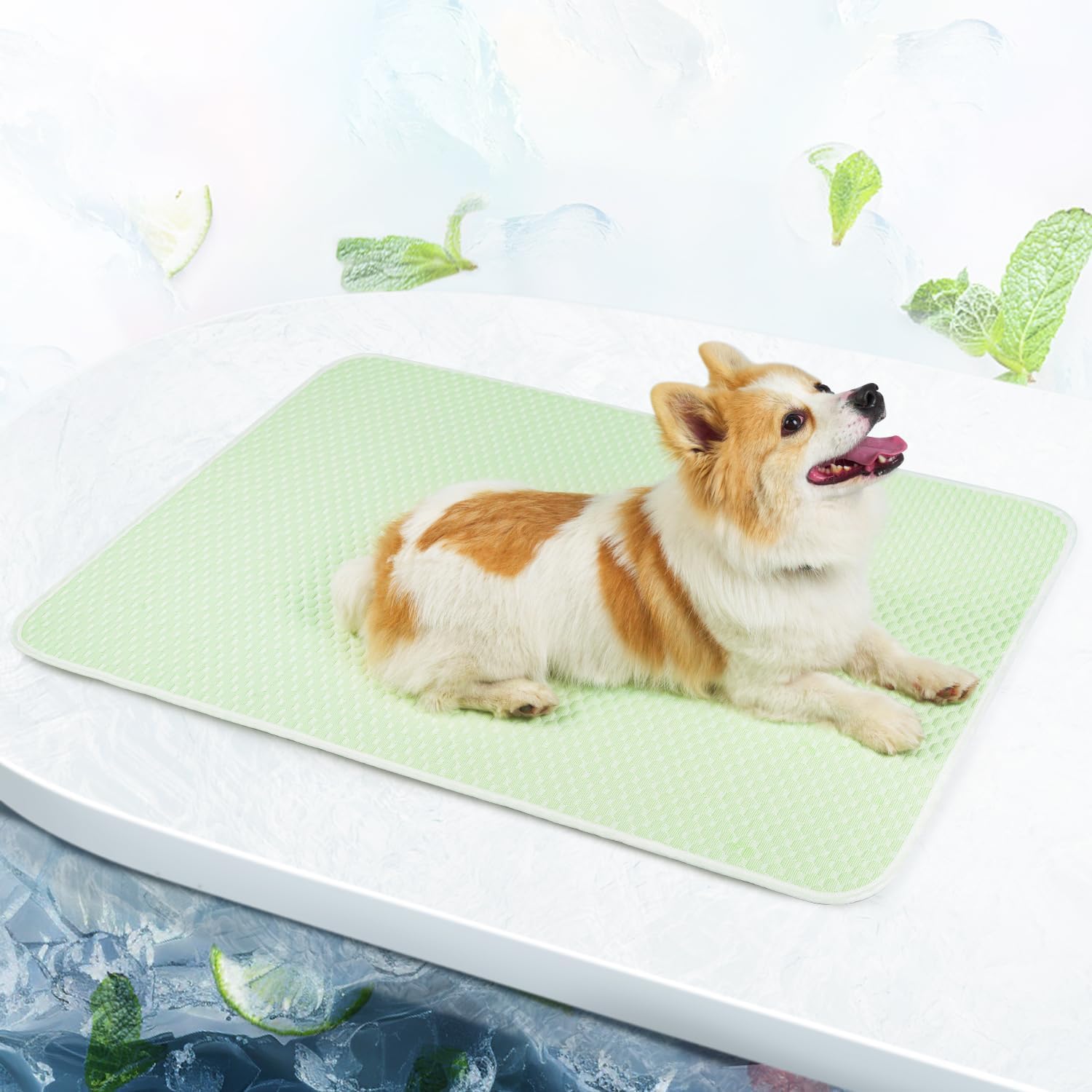 Mora Pets Dog Cooling Mat Breathable Cooling Pad for Dog Cats Washable ...