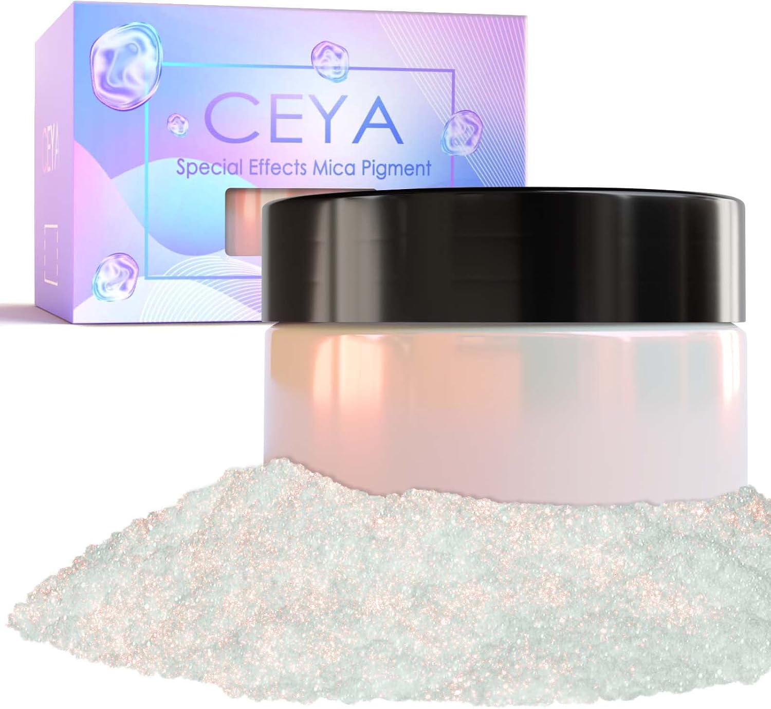 Amazon.com: Ceya Interference Mica Powder, 1.8oz/ 50g Ghost Red Chrome ...